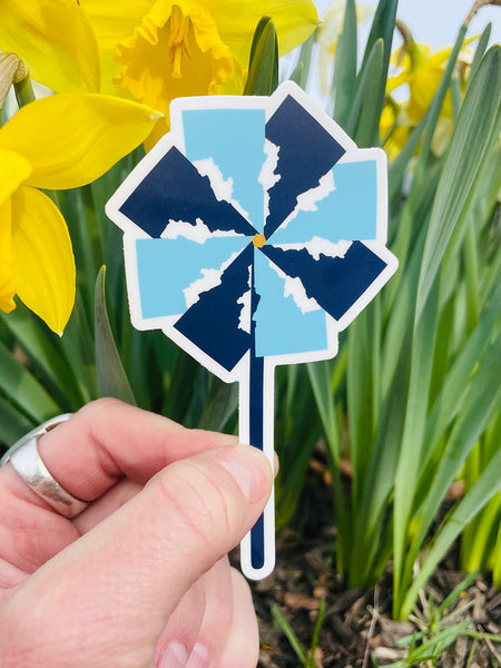 BANANA ink - Idaho Pinwheel Sticker