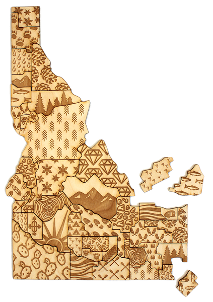 Lost Little Things - Idaho Counties Puzzle – BANANA ink