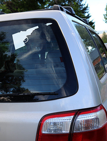 BANANA ink - Idaho Tree-Gun Sticker - 10" wide